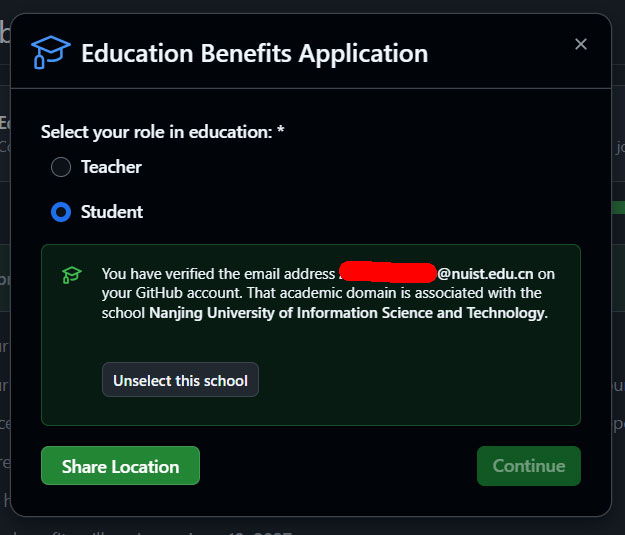 Github Education | nuist666的博客